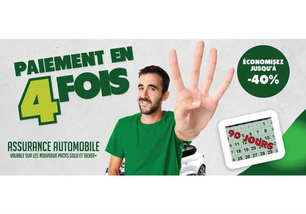 GAM Assurances: possibilité de payer son assurance tout risques en 4 fois